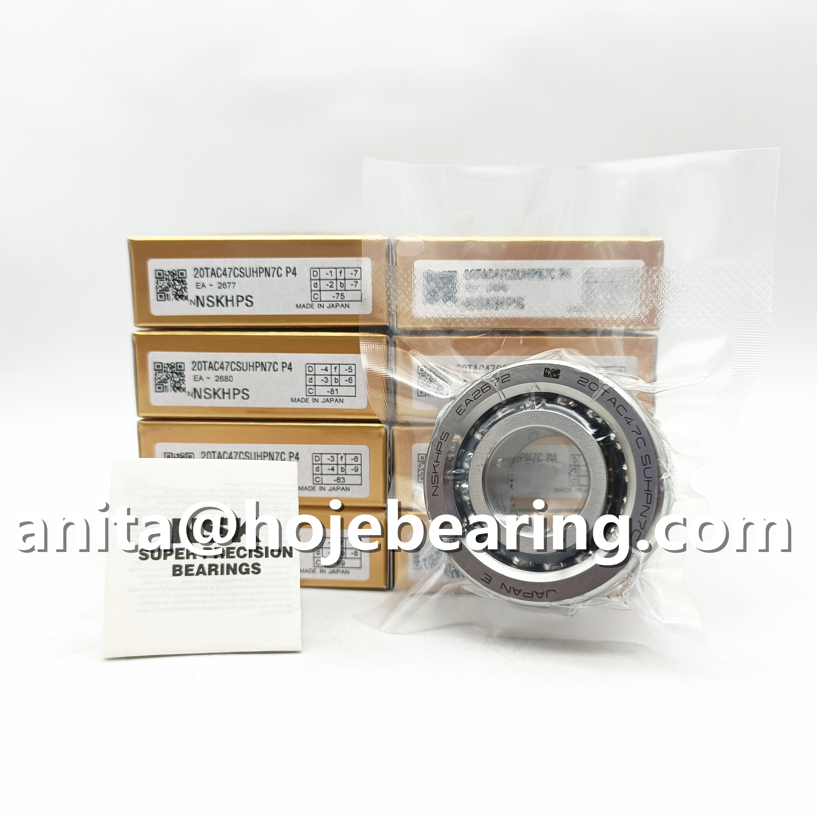NSK 20TAC47 Thrust Angular Contact Ball Bearing for Ball Screw Support ...